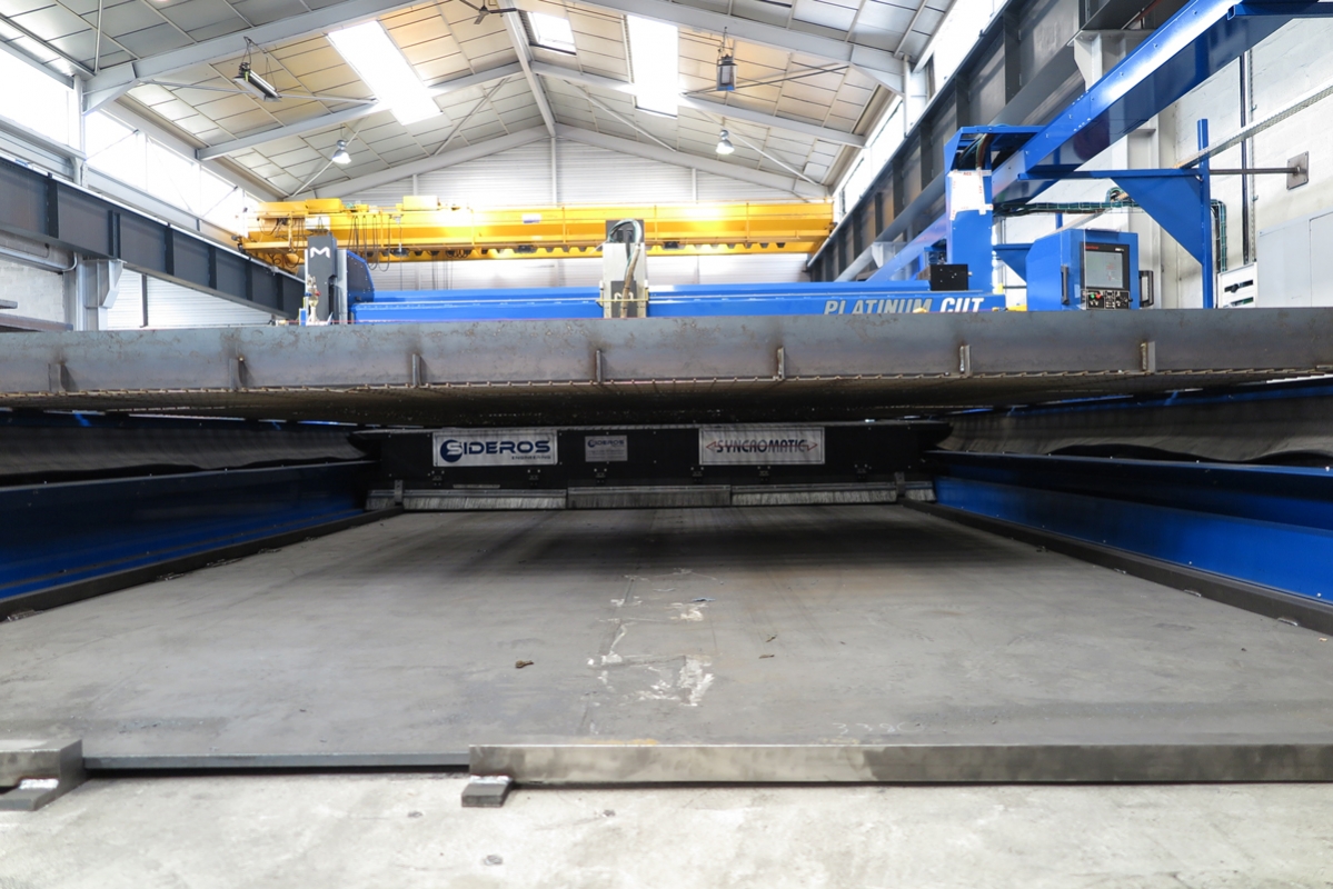 "Syncromatic" Slag Collection Trolley Cutting Tables - "Syncromatic ...